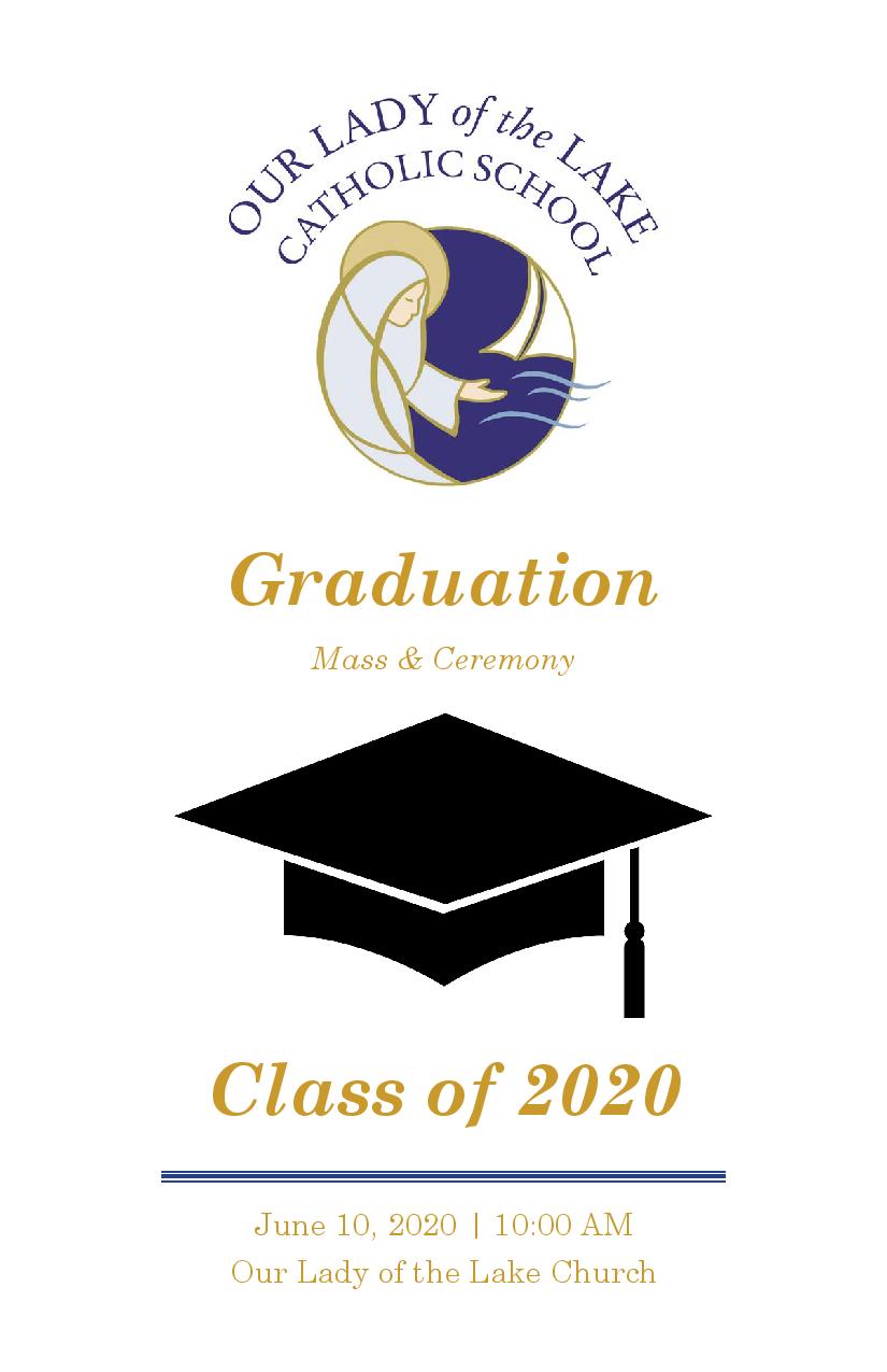 Catholic School Graduation Program Template